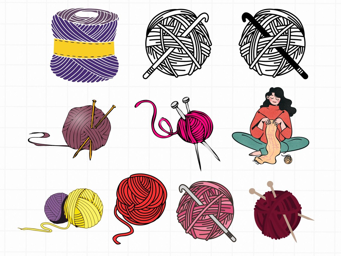 Yarn Svg. Yarn Ball Svg, Yarn Ball SVG Bundle, Yarn Heart Svg Designs ...