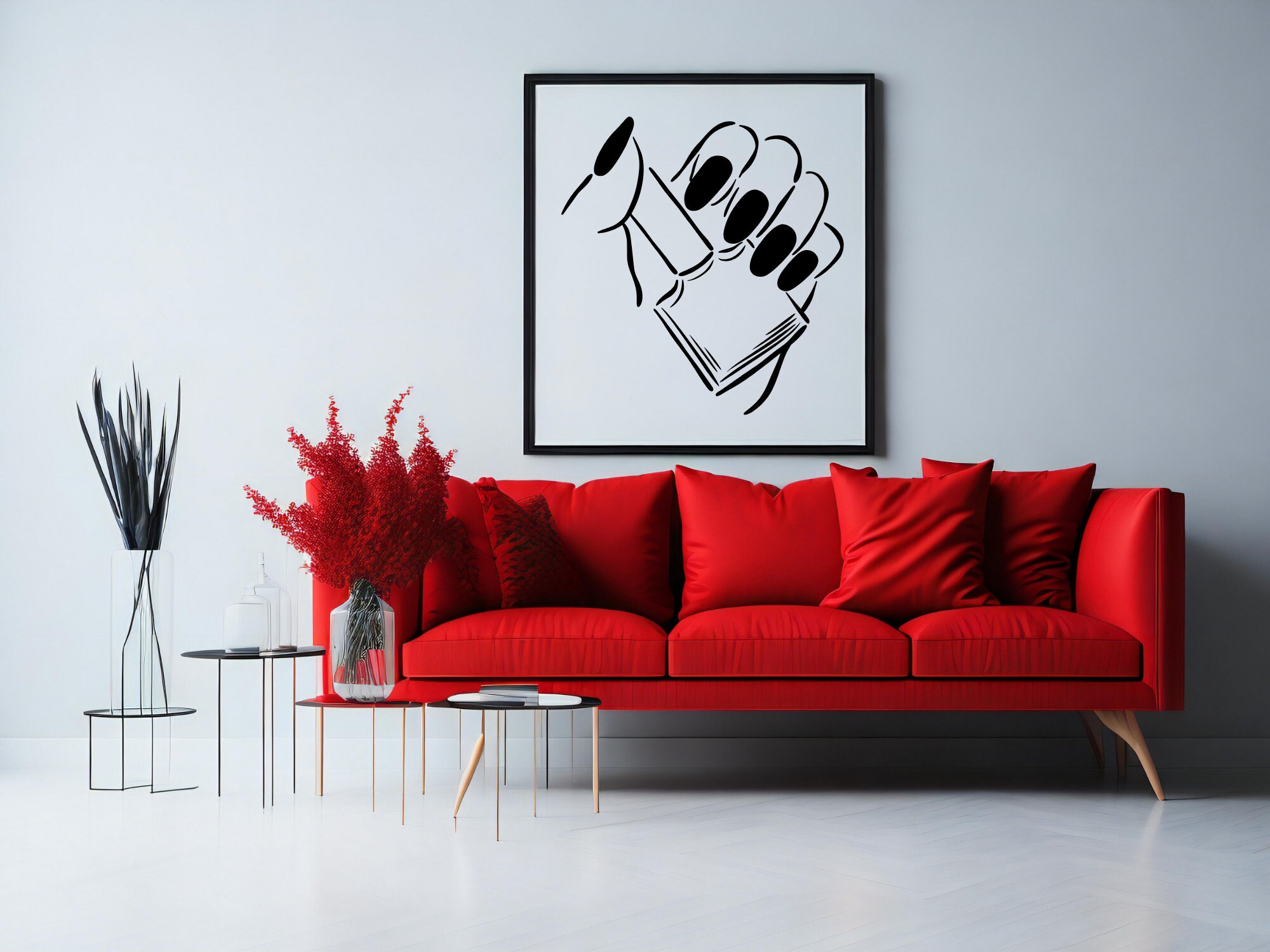 Nail Art SVG Bundle, Girl Hand Svg, Nail Tech Svg, Nail Polish Svg ...