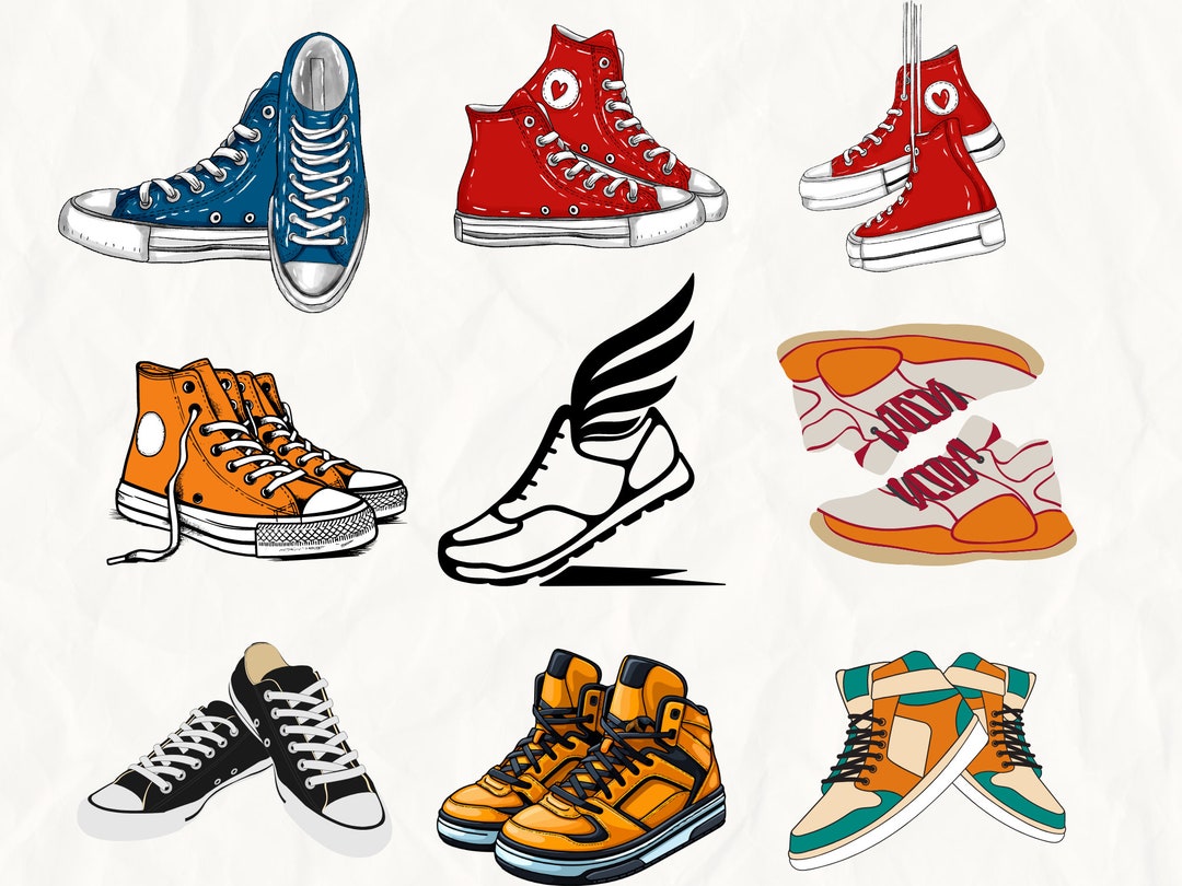 Sneaker Svg Bundle, Sneaker Svg, Running Shoes Svg, Sneakers Silhouette ...