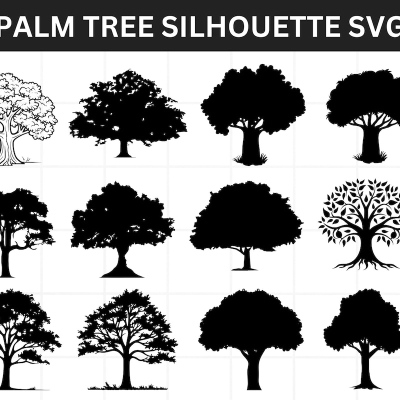 Oak Tree Svg - Etsy
