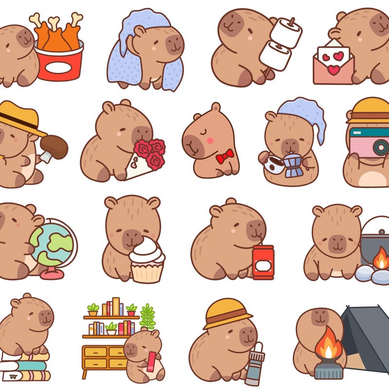 Capybara Boba - Etsy