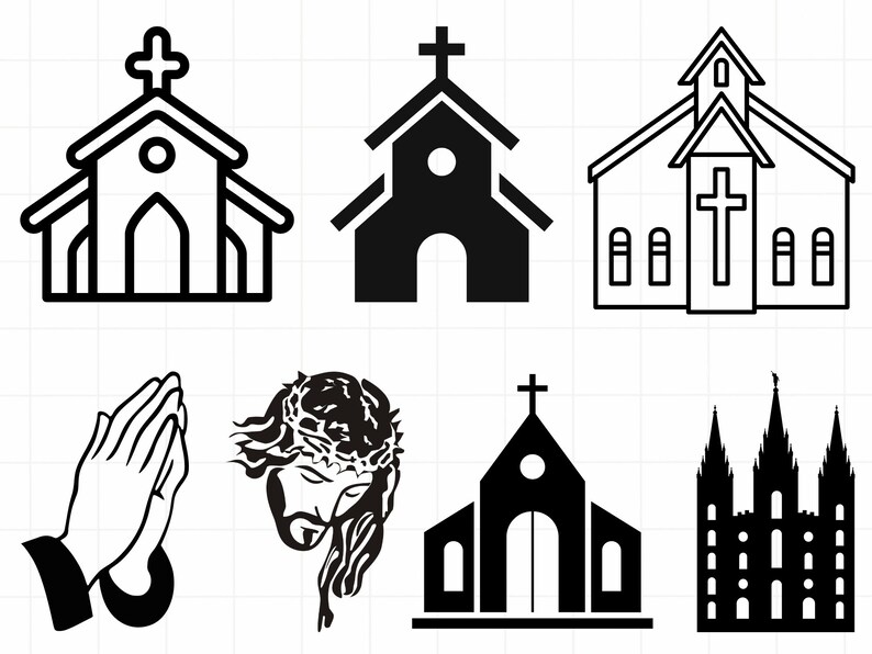 Church SVG, Church Cricut, Church Silhouette, Church Cut File ...