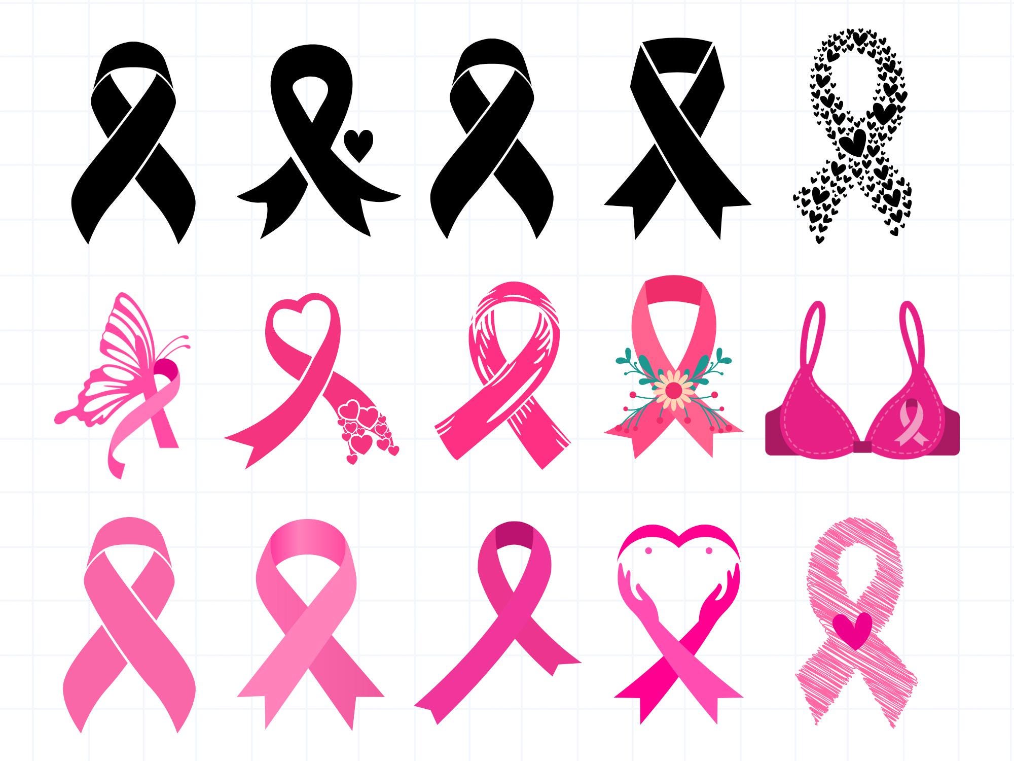 Awareness Ribbon SVG, Breast Cancer SVG, Cancer Ribbon SVG, Survivor ...
