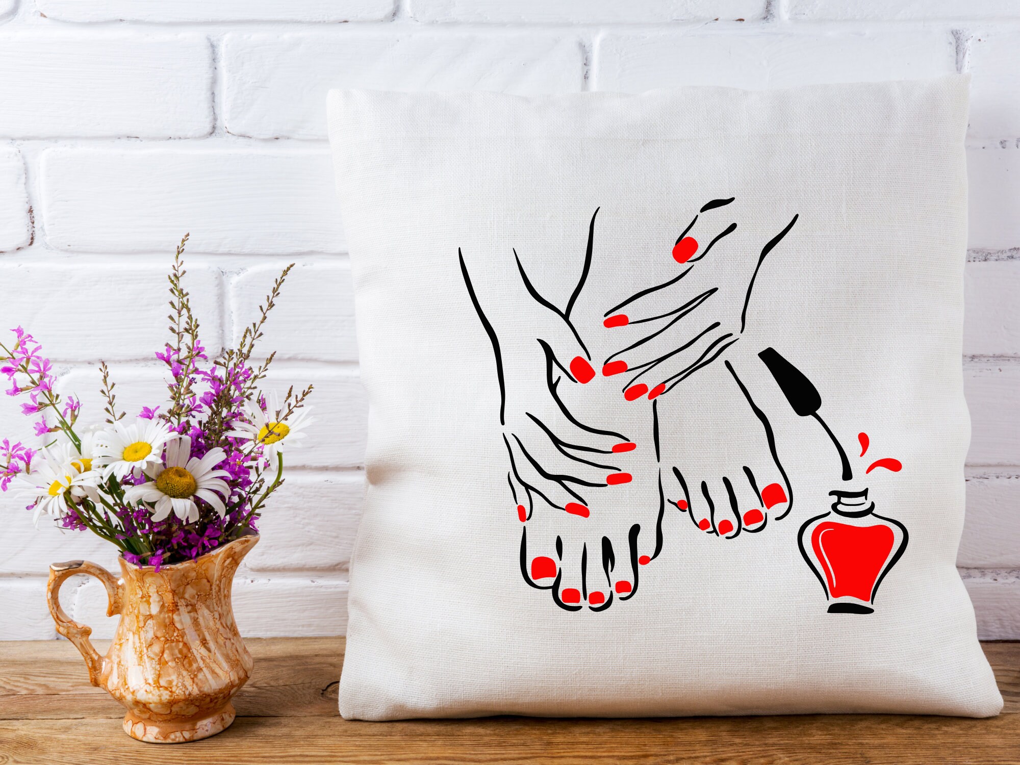 Nail Art SVG Bundle, Girl Hand Svg, Nail Tech Svg, Nail Polish Svg ...