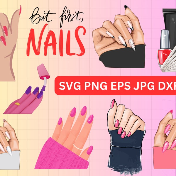 Nails Svg - Etsy