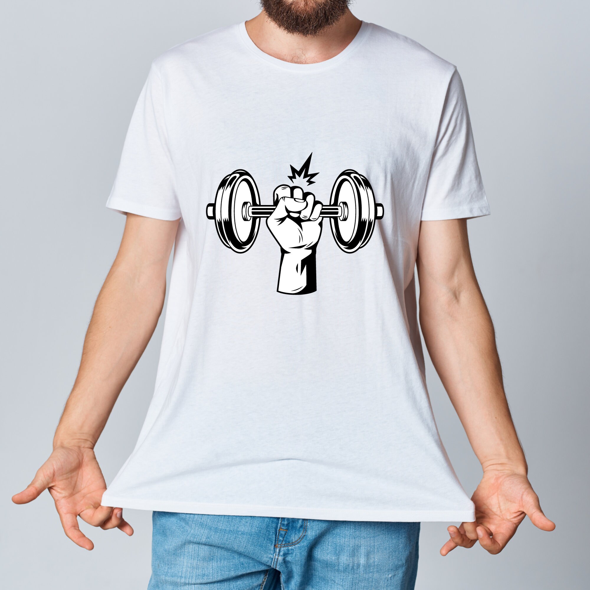 Dumbbell Svg , Workout Silhouette , Fitness SVG, Dum Bell Weight ...