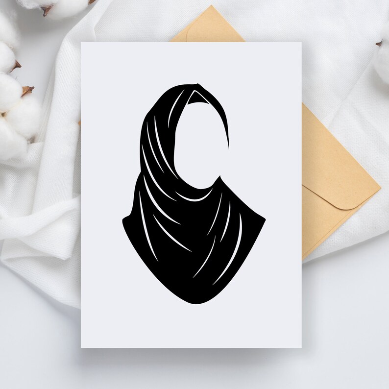 Hijab Bundle SVG, Scarf SVG, Hijab Clipart, Hijab Cut File, Beautiful ...