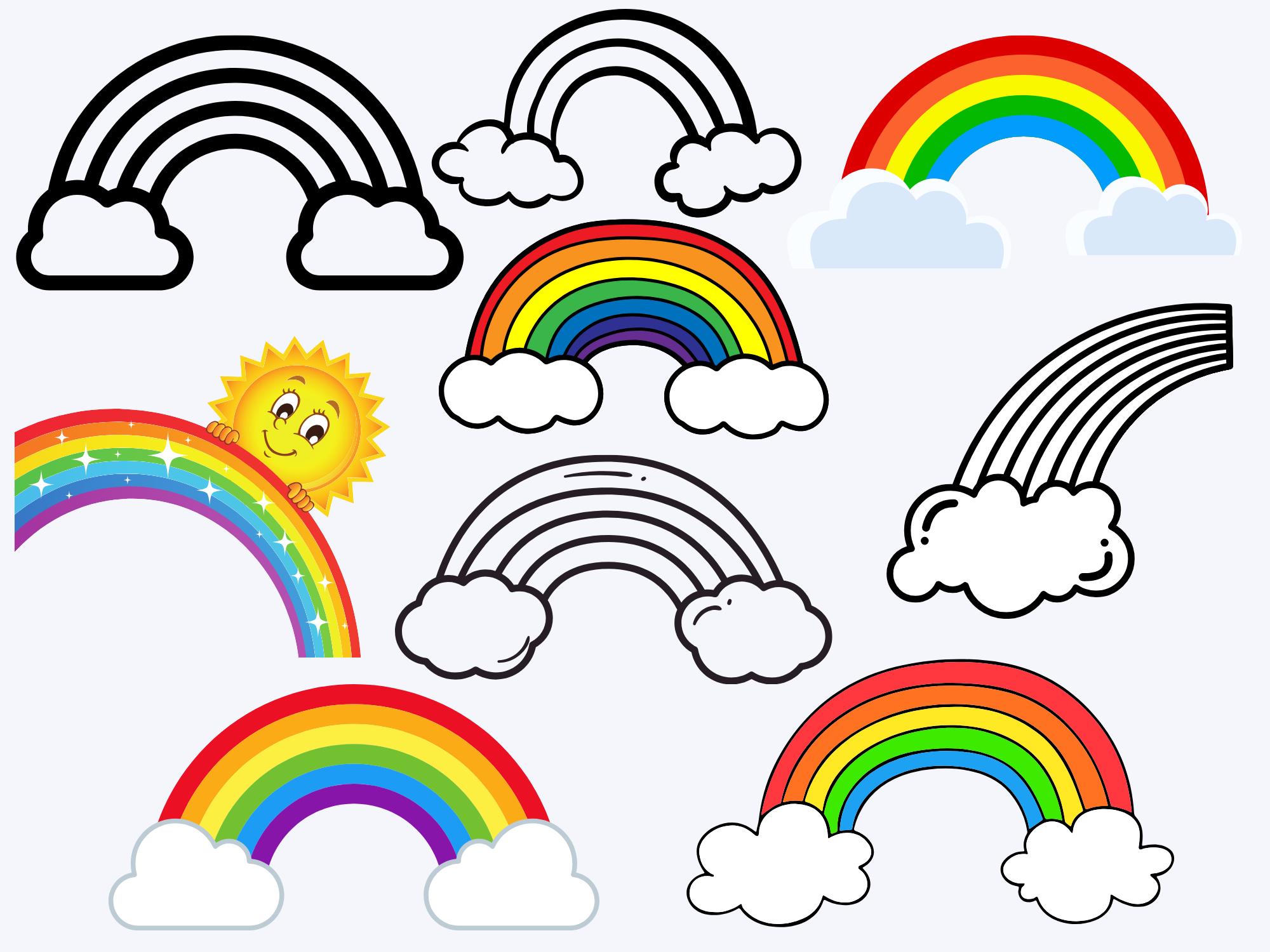 Rainbow SVG, Rainbow SVG File for Cricut, Retro Rainbow Svg, Color ...
