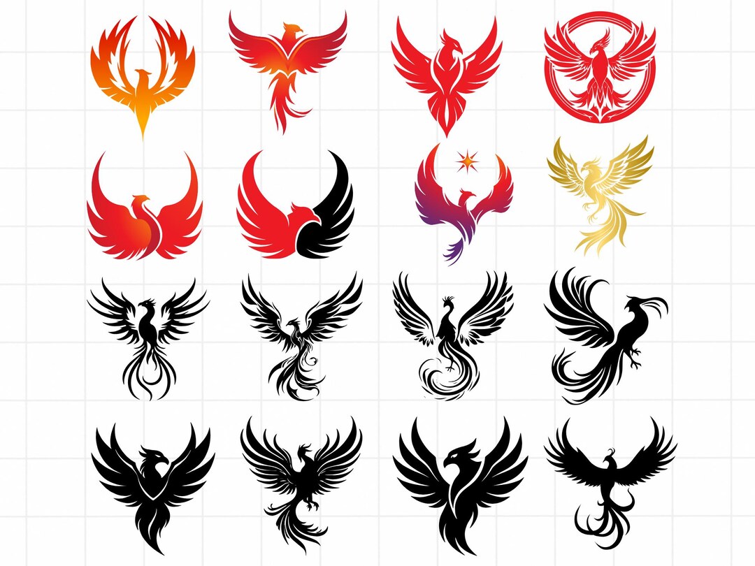 Phoenix SVG Bundle, Phoenix Clipart ,phoenix SVG Cut Files for Cricut ...