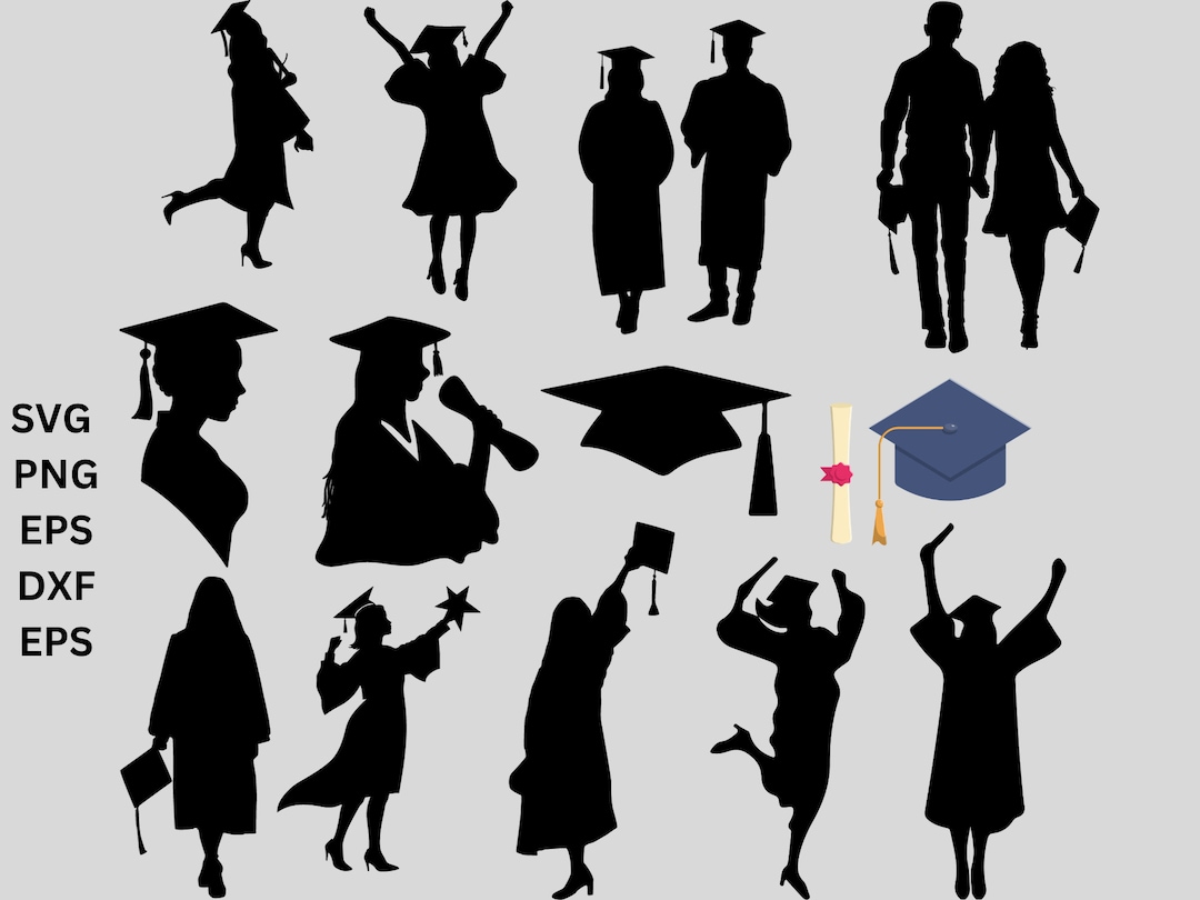 Graduating Girls, Students Graduation, Graduation Cap SVG, Graduate ...