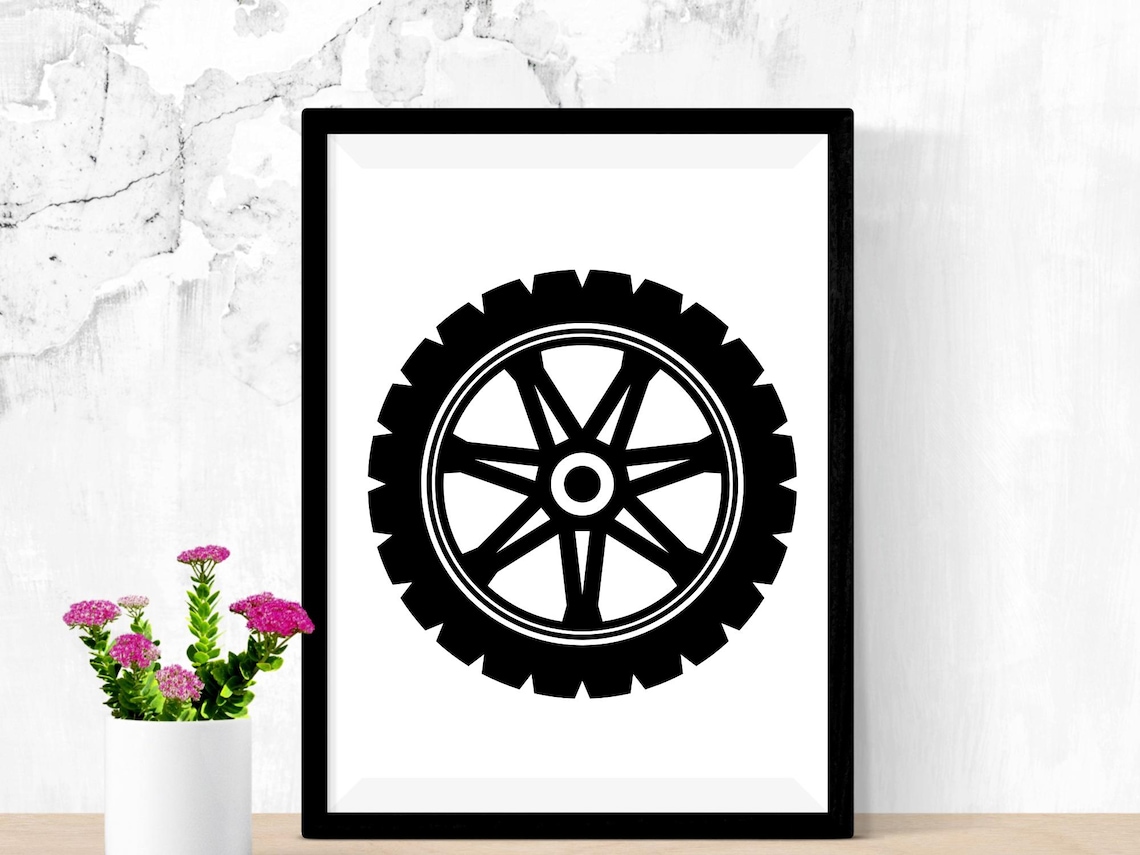Tires SVG Bundle, Car Tires Svg File for Cricut, Wheels Design Elements ...