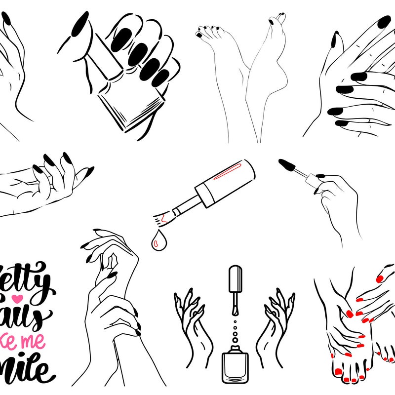 Nails Svg - Etsy