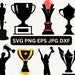 Trophy Svg, Medal Svg, Sports Award Clipart, Trophy Cup Svg, Trophy SVG ...