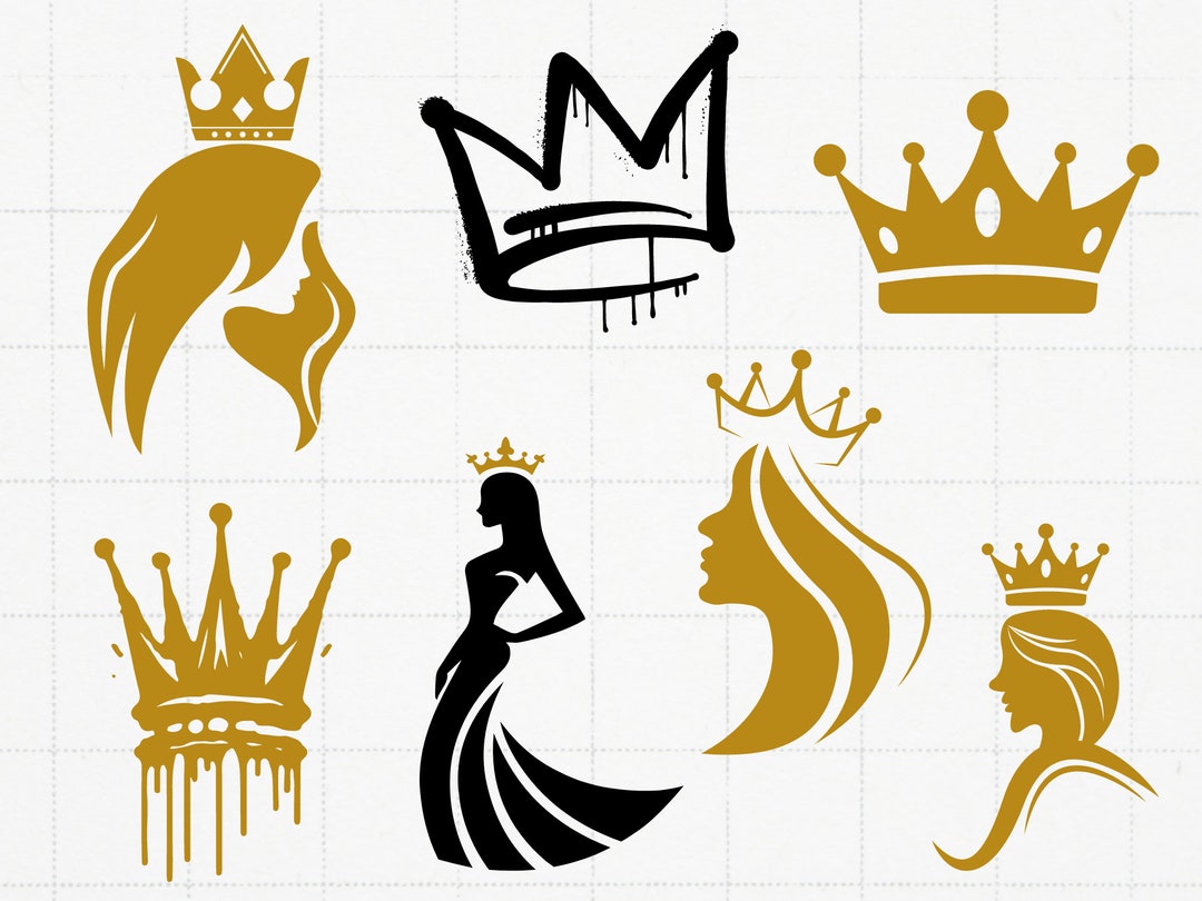 Royal Crown SVG File, Queen Crown SVG, Princess Svg, Gold Queen Crown ...