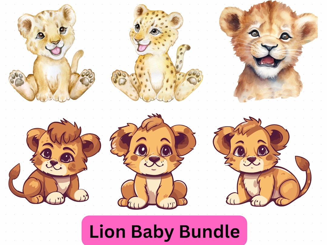 Baby Lion Svg, Animal Svg, Baby Lion Cut File, Safari Jungle Animal Svg ...