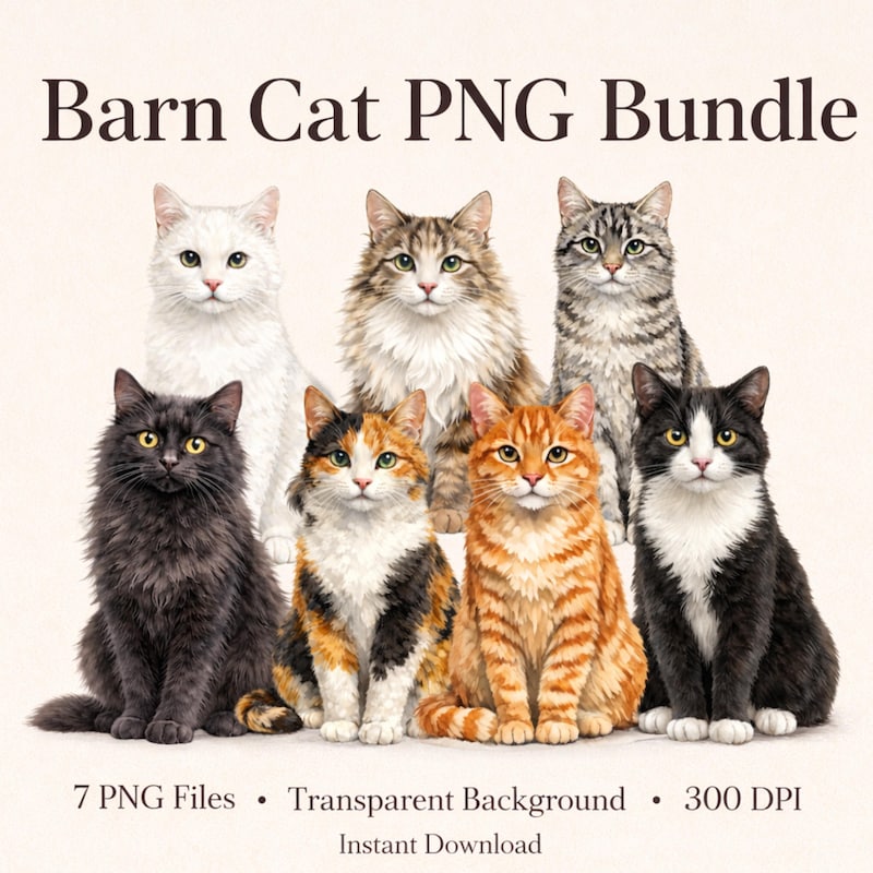 Calico and Orange Cat Art - Etsy