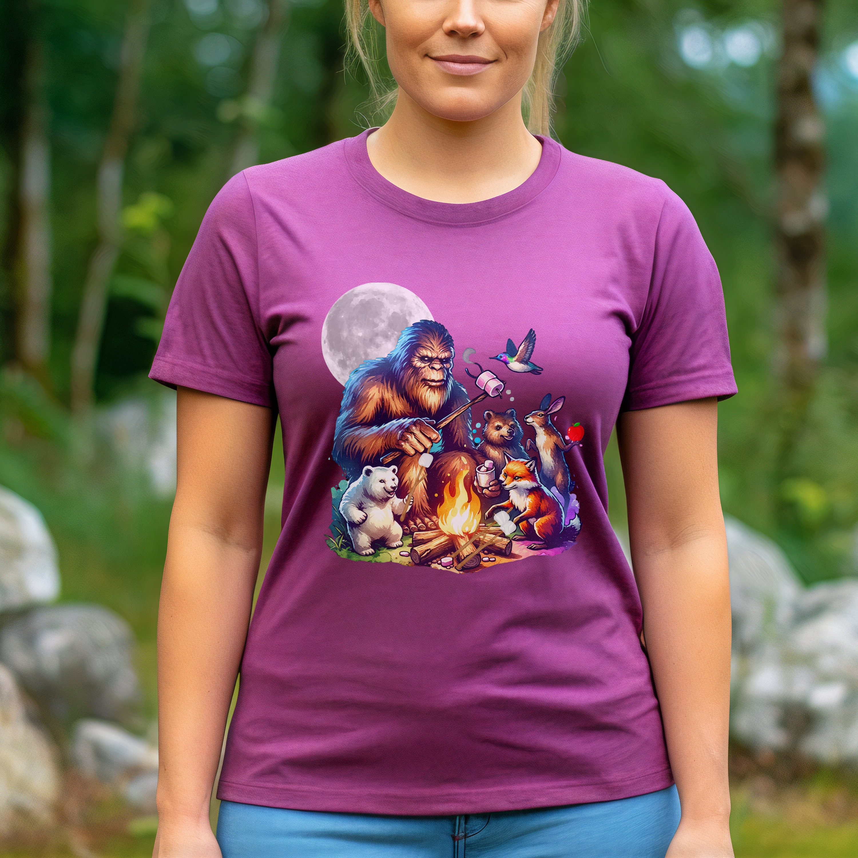 Bigfoot Shirt,sasquatch Shirt, Folklore Shirt, Camping Shirt Campfire ...
