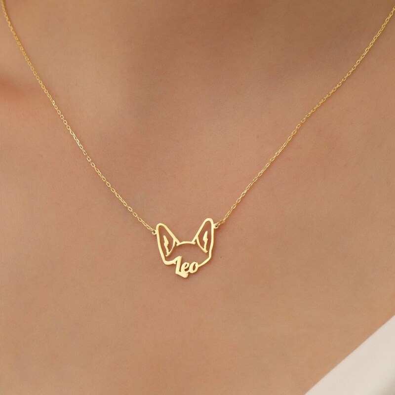 Dog Name Necklace - Etsy