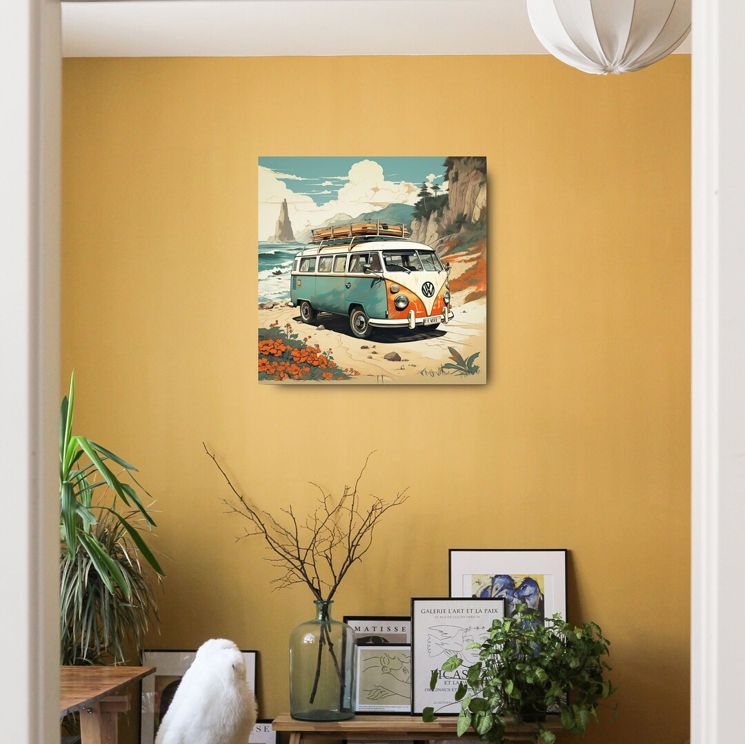 VW Samba Bus vanlife Poster - Etsy