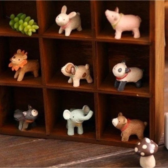 Miniature Cute Animal Figurine Mini Resin Animal Figurine for - Etsy