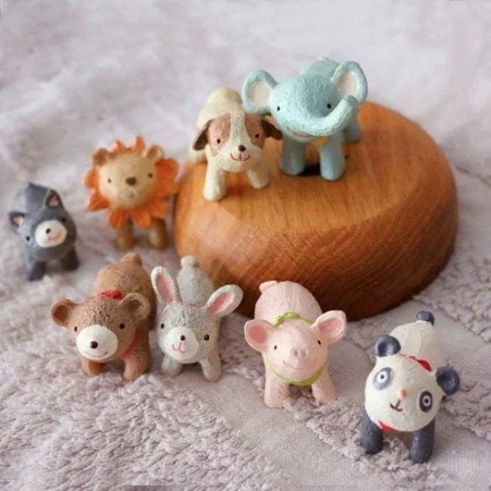 Miniature Cute Animal Figurine Mini Resin Animal Figurine for - Etsy