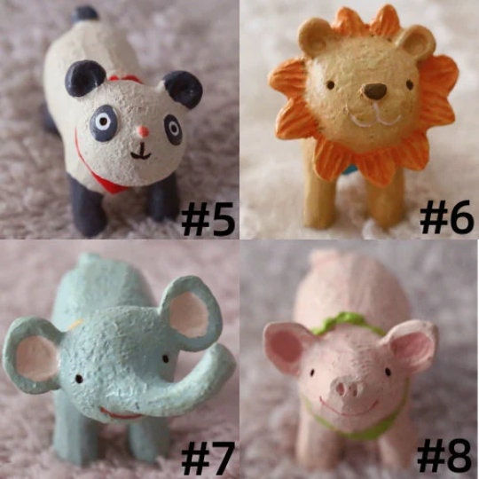 Miniature Cute Animal Figurine Mini Resin Animal Figurine for - Etsy