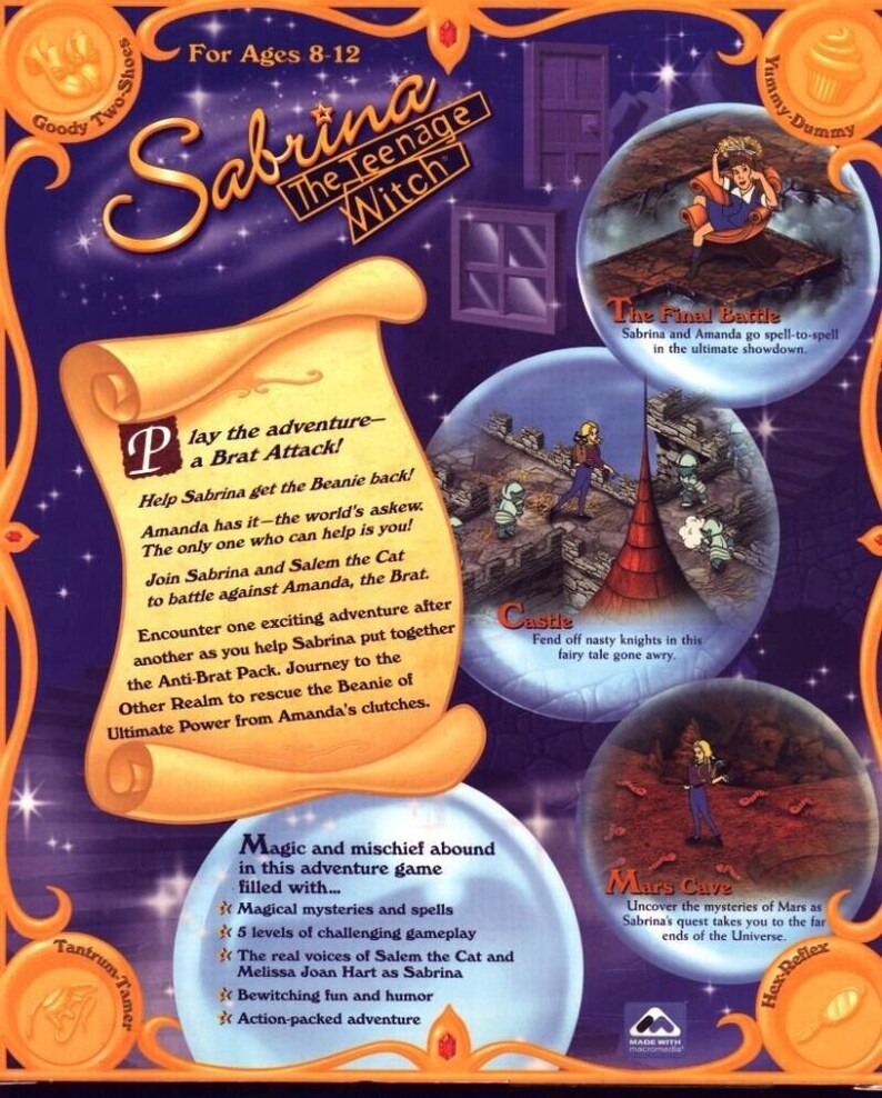 Sabrina the Teenage Witch: Brat Attack PC Mac CD Rom Computer Video ...