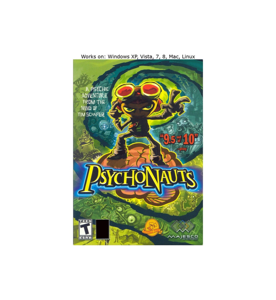 Psychonauts PC Mac Computer Video Game - Etsy
