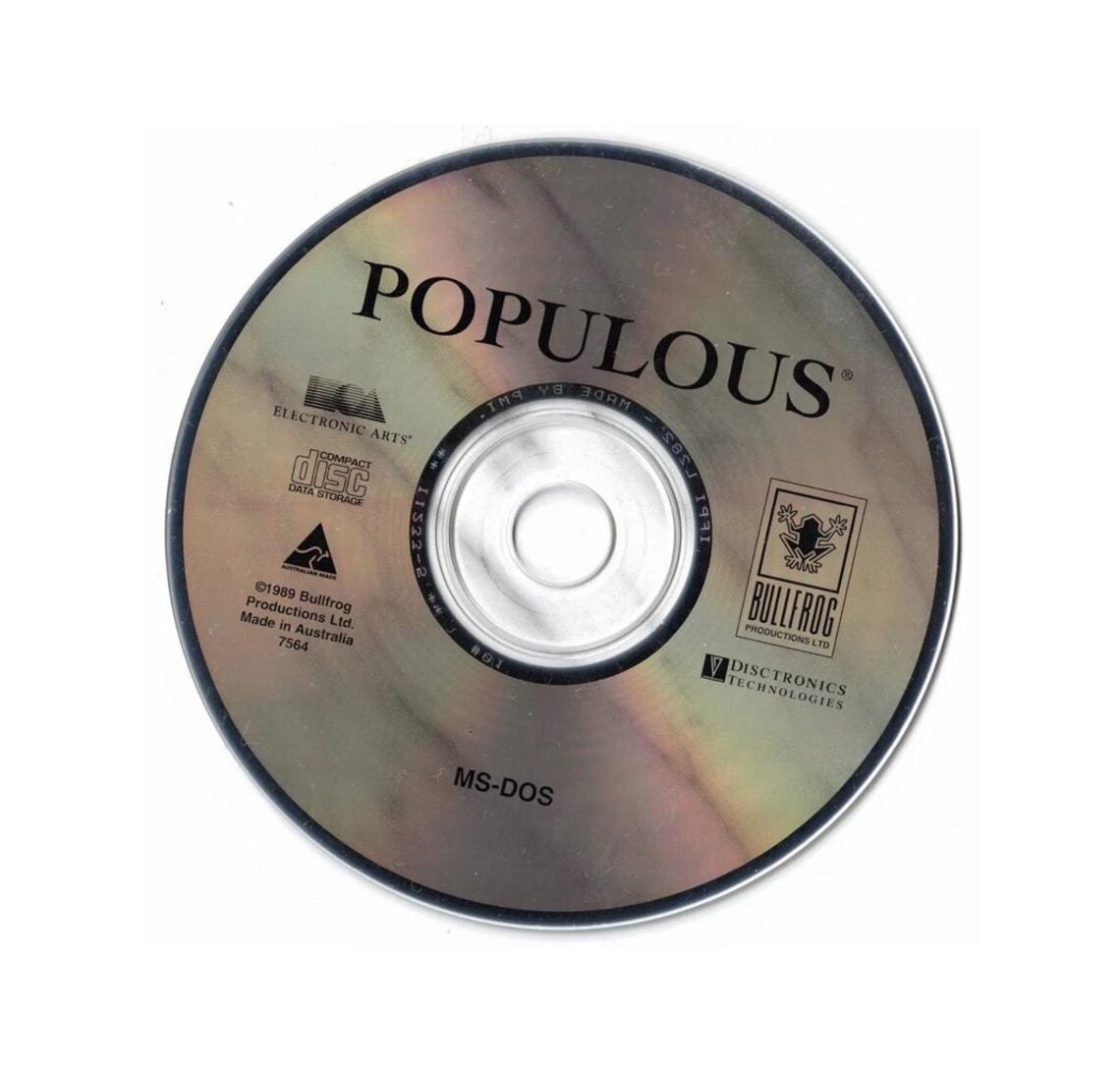 Populous PC Game CD Rom 1989 Ms-dos Bullfrog Retro Vintage - Etsy