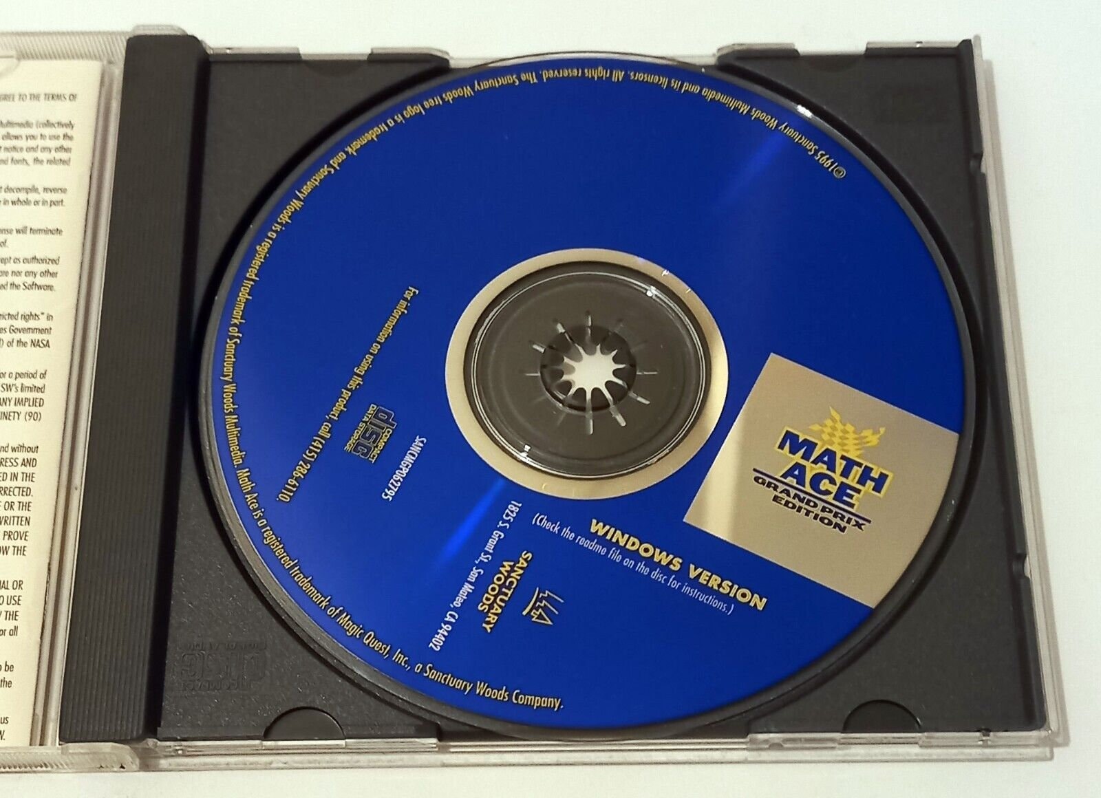 Math Ace Grand Prix Edition PC Game CD Rom 1995 Educational - Etsy