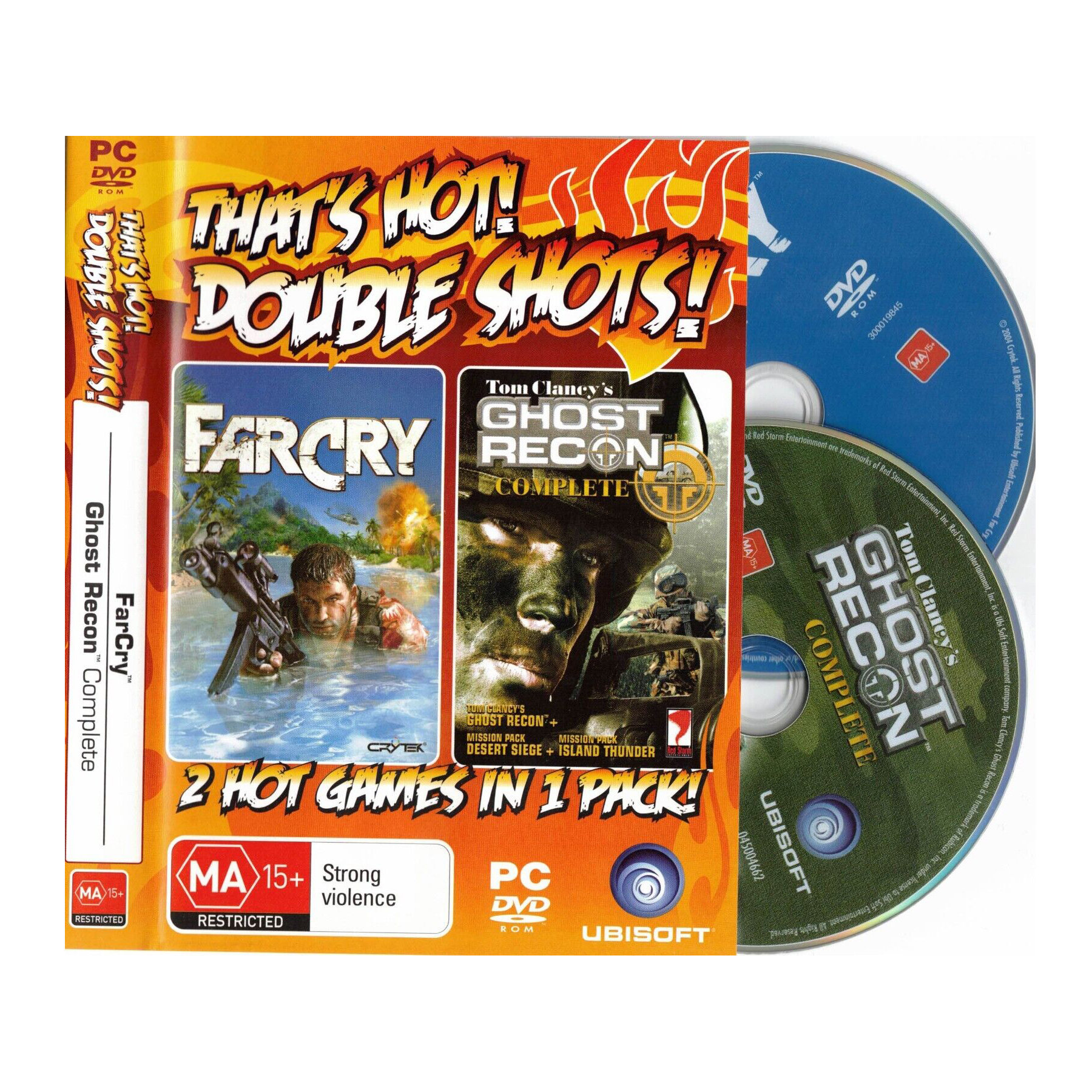 Far Cry + Tom Clancy's Ghost Recon Complete PC Game CD Rom Desert Siege ...