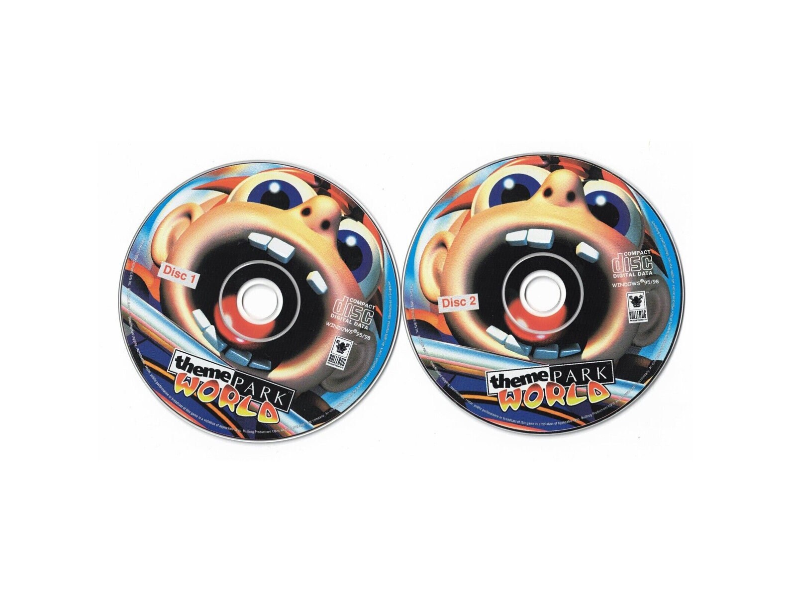 Theme Park World PC CD Rom 1999 Bullfrog Computer Video Game - Etsy