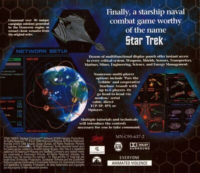 Star Trek: Starfleet Command PC CD Rom 1999 Computer Video Game - Etsy ...