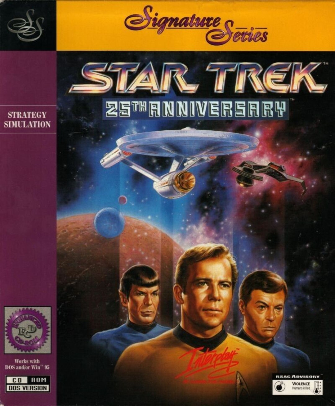 Star Trek: 25th Anniversary PC CD Rom 1996 Interplay Computer Video ...