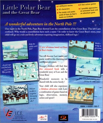 Little Polar Bear and the Great Bear PC CD Rom 2002 Computer Video Game ...