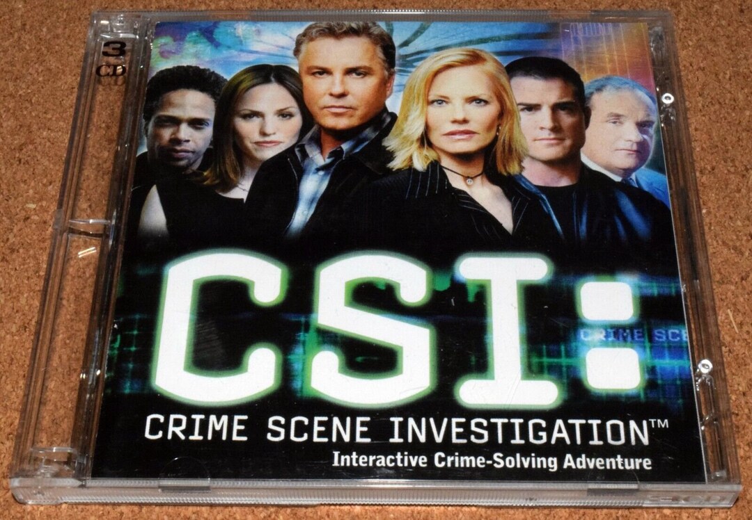 CSI: Crime Scene Investigation PC CD Rom 2003 Computer Video Game - Etsy