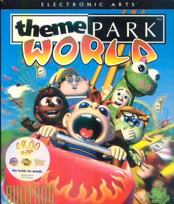 Theme Park World PC CD Rom 1999 Bullfrog Computer Video Game - Etsy