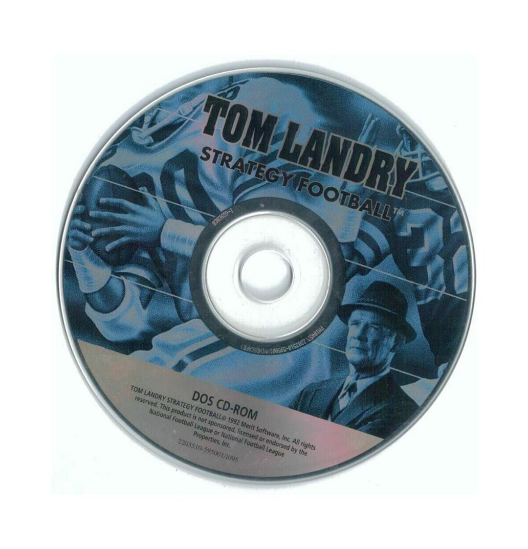 Tom Landry Strategy Football PC CD Rom 1992 Merit Software Computer ...
