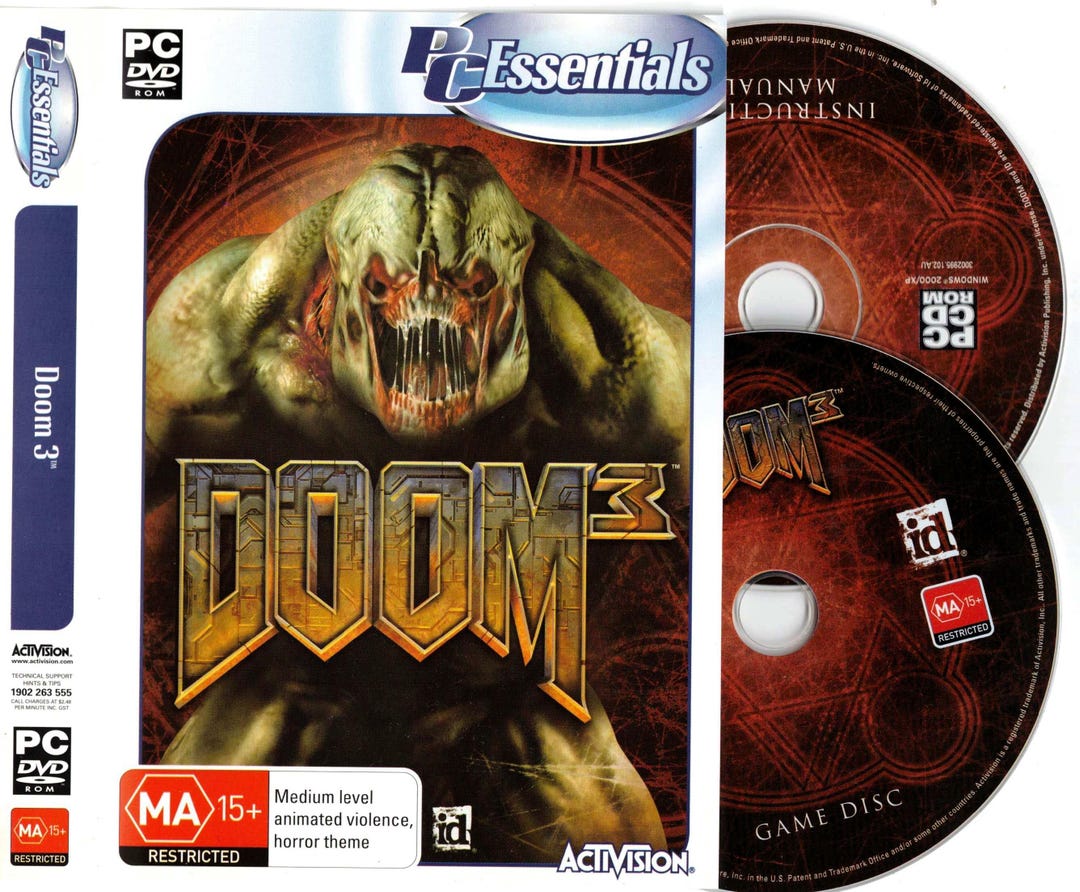 Doom 3 PC Game DVD Rom 2004 - Etsy
