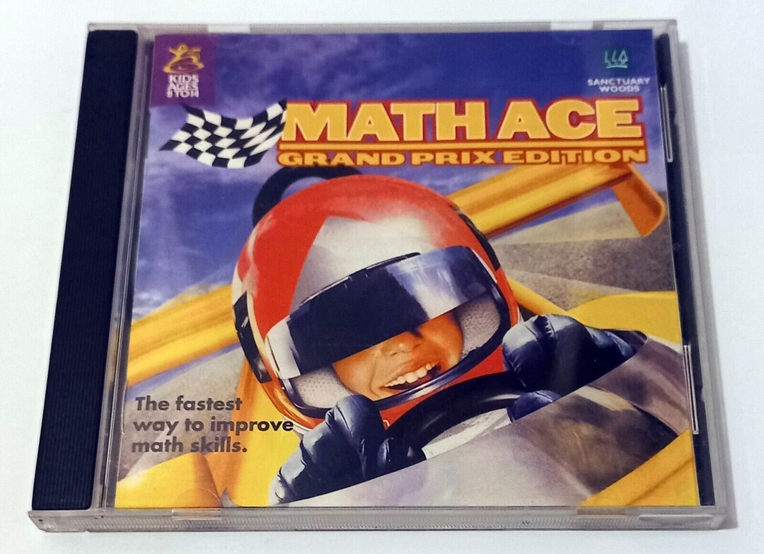 Math Ace Grand Prix Edition PC Game CD Rom 1995 Educational - Etsy
