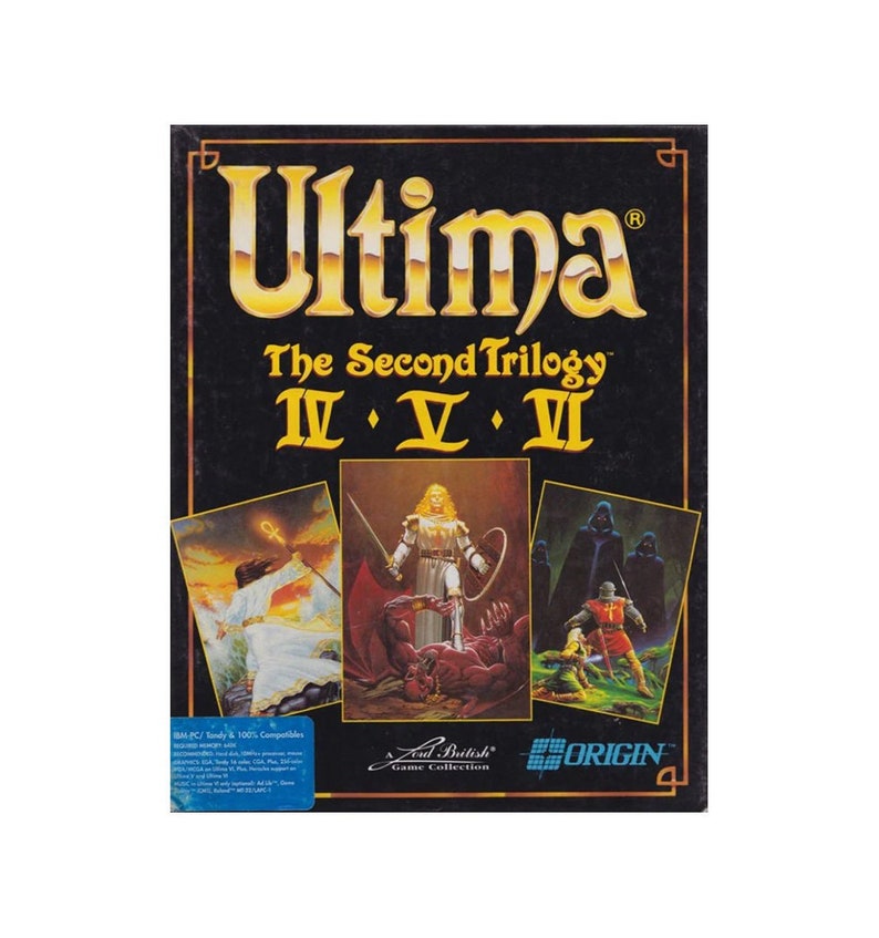 Ultima: the Second Trilogy 4+5+6 PC Mac Game 1992 (windows 10/11 ...