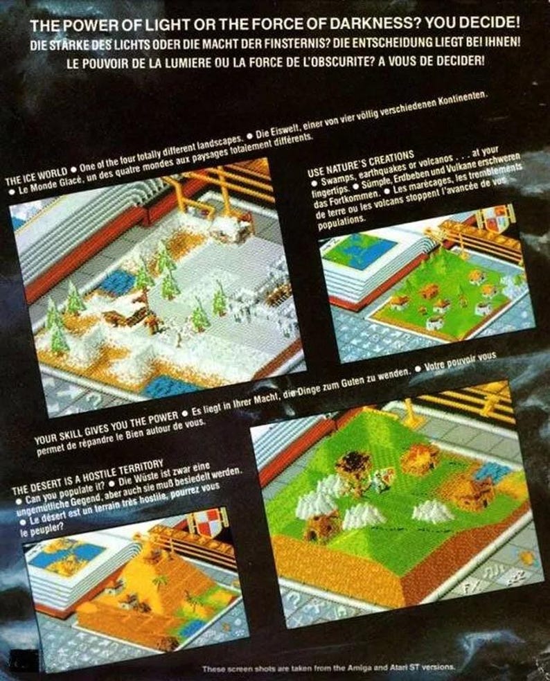 Populous PC Game CD Rom 1989 Ms-dos Bullfrog Retro Vintage - Etsy