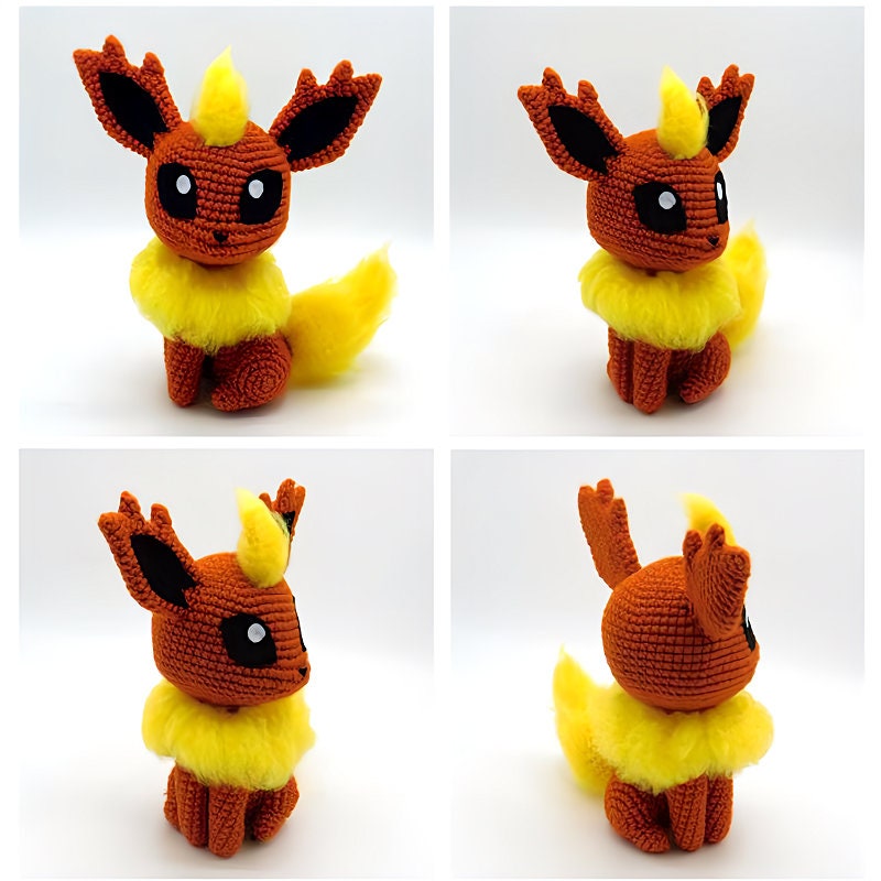 Eevee Evolution Flareon Crochet Pattern Etsy eevee-evolution-flareon-crochet-pattern-etsy