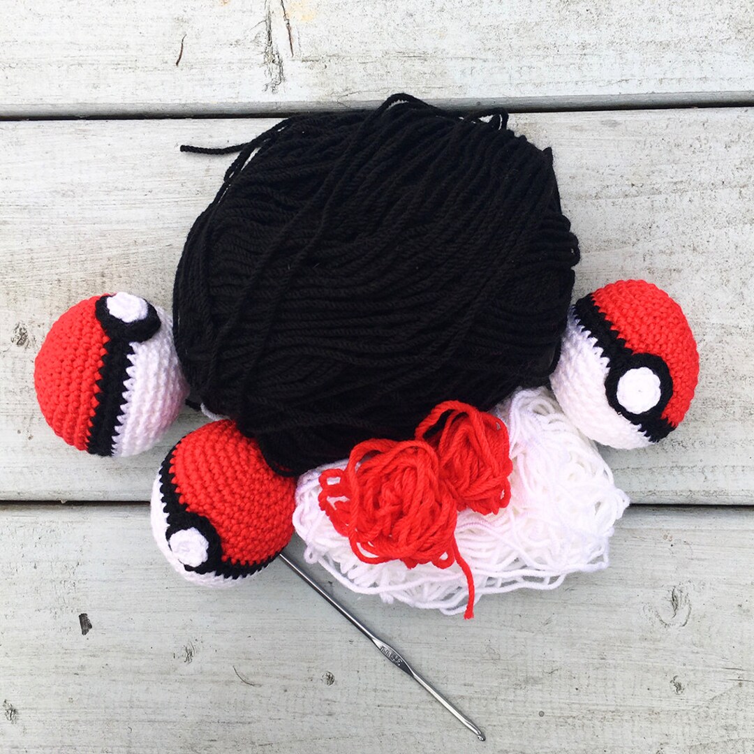 Pokeball Crochet Pattern - Etsy