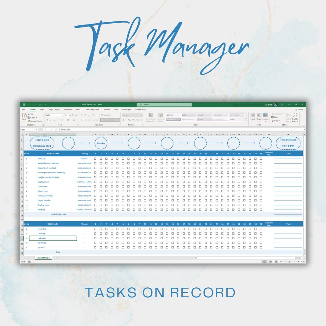 Automated Task Manager and Habit Tracker With Easy and - Etsy