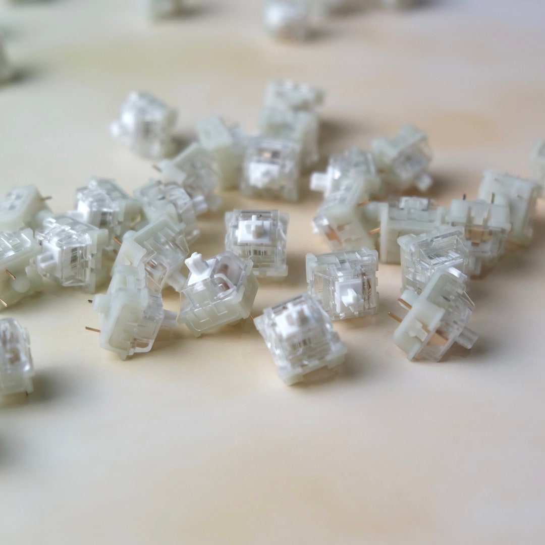 KTT KANG White V3 Hand-lubed Mechanical Keyboard Switches, Thocky ...