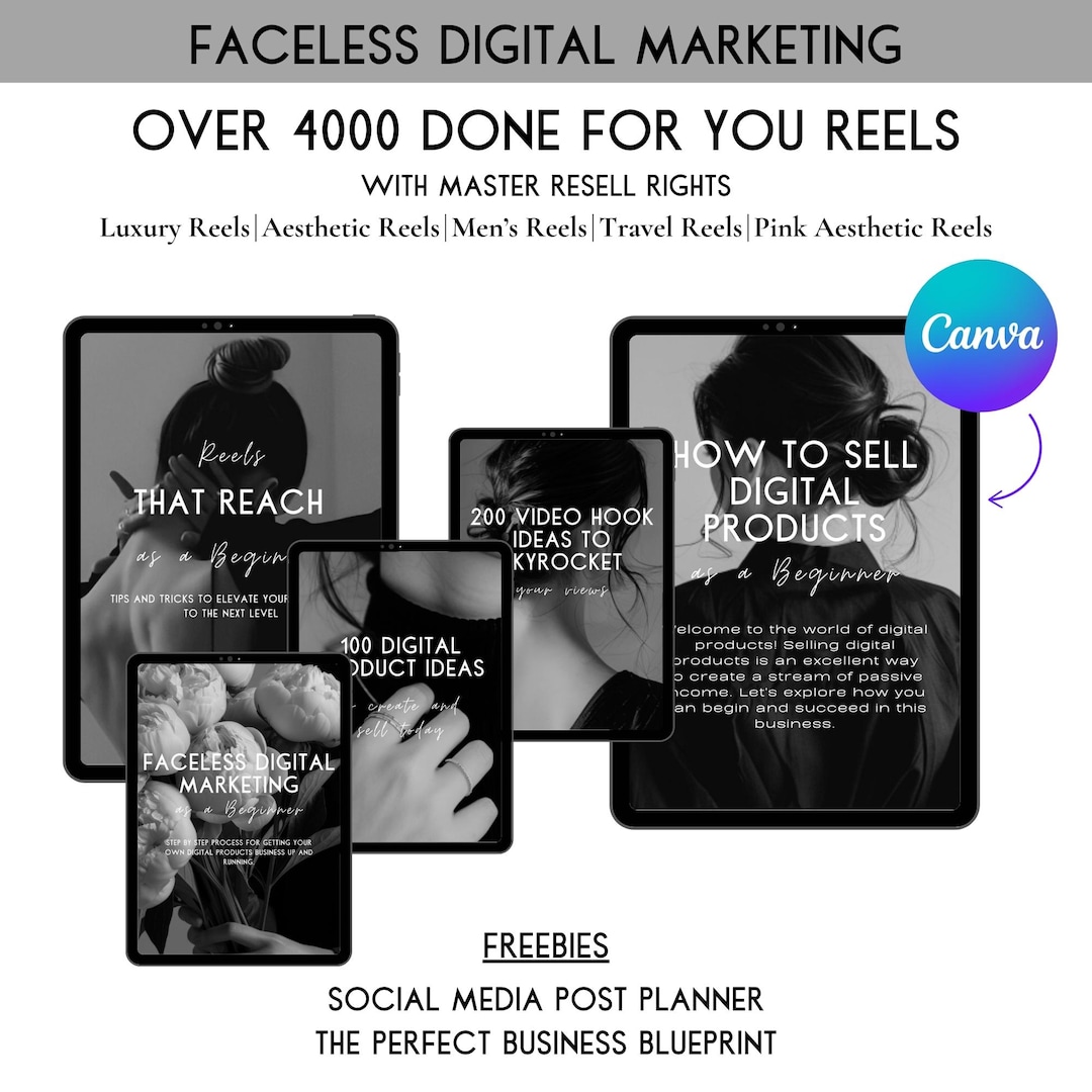 Comprehensive Digital Marketing Course Bundle | 400 Faceless Reels ...
