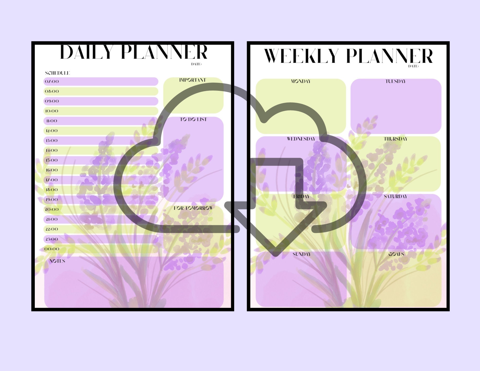 Daily Planner, Digital Planner, Digital Daily Planner, Planner ...