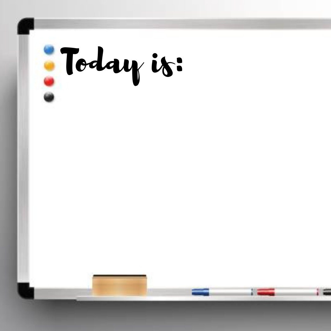 Today is Decal Vinyl Decal Decal Whiteboard Vinyl Decal Classroom Wall ...