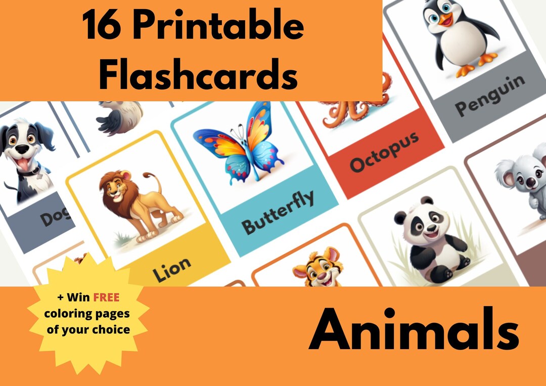 Printable Flashcards for Kids: 16 Engaging Educational Cards for Early ...